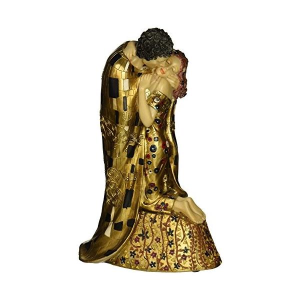 【商品名】Design Toscano 13 in. The Kiss Statue (1907) 【カテゴリー】ホーム：インテリア