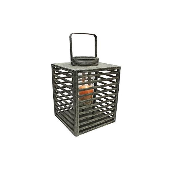 【商品名】Design Toscano Inola Square Wood Lantern, 17' 【カテゴリー】ホーム：インテリア