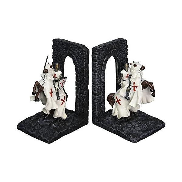 【商品名】Design Toscano Knights of the Digital Realm Sculptural Bookends 【カテゴリー】ホーム：インテリア