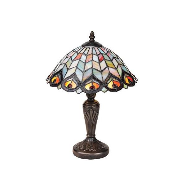 【商品名】Design Toscano Tiffany-style Peacock Stained Glass Lamp 【カテゴリー】ホーム：家電