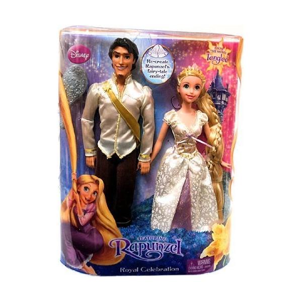 【商品名】Disney Tangled Doll Figure 2Pack Set Royal Celebration Flynn Rider in White Shirt Rapunzel by Mattel 【カテゴリー】おもちゃ：マテル