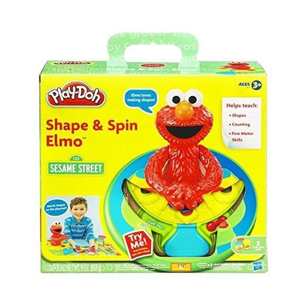 【商品名】Play-Doh Elmo Shape and Spin Playset by Play-Doh 【カテゴリー】おもちゃ:お絵かき・ねんど・シール
