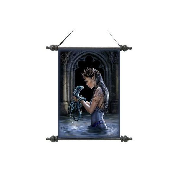 【商品名】Design Toscano Gothic Water Dragon Canvas Wall Scroll Tapestry by Design Toscano 【カテゴリー】ホーム:インテリア