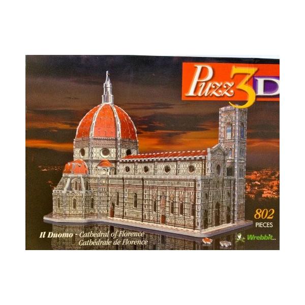 【商品名】本格仕様の立体模型★フィレンツェ ドゥオーモ聖堂　３Dジグソーパズル(802ピース)　 Wrebbit社  【カテゴリー】おもちゃ:パズル