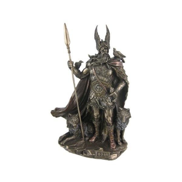 【商品名】(Bronze) - 25cm Norse God - Odin Cold Cast Bronze Sculpture Figurine  【カテゴリー】ホーム:インテリア