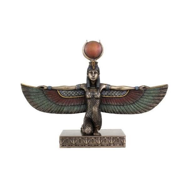 【商品名】Egyptian Isis Kneeling with Outstretched Wings Statue Sculpture Figurine by tl 【カテゴリー】ホーム:インテリア