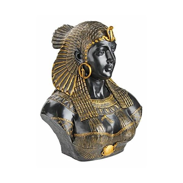 【商品名】古代エジプト クレオパトラ女王 胸像 新古典派 インテリア彫刻 置物オブジェ 彫像/Queen Cleopatra Neoclassical Sculptural Bust  【カテゴリー】ホーム:インテリア