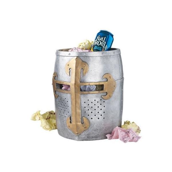 【商品名】Design Toscano Crusader's Great Helm Gothic Trash Bin 【カテゴリー】文房具・オフィス用品:オフィス家具・収納