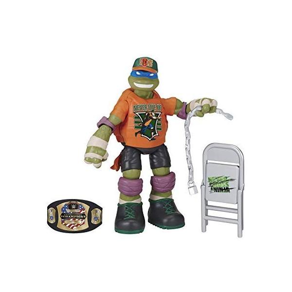 【商品名】TMNT タートルズ × WWE チームアップ ニンジャ スーパースターズ 6インチ フィギュア レオナルド as ジ 【カテゴリー】おもちゃ:ロボット・ソフビ人形