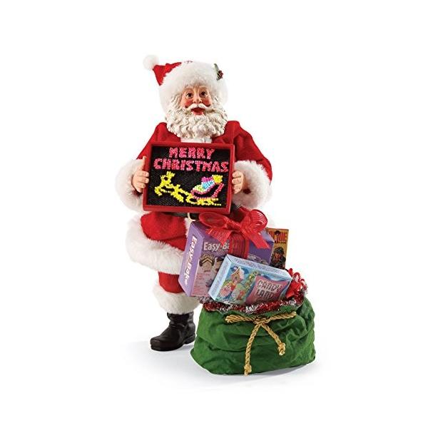 【商品名】Department 56 Possible Dreams Christmas Santa's Merry and Brite Figurine 【カテゴリー】おもちゃ:季節用品