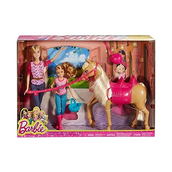 【商品名】マテル Mattel Barbie Pinktastic Sisters Riding Lessons CCT25 【カテゴリー】おもちゃ:きせかえ人形・ハウス