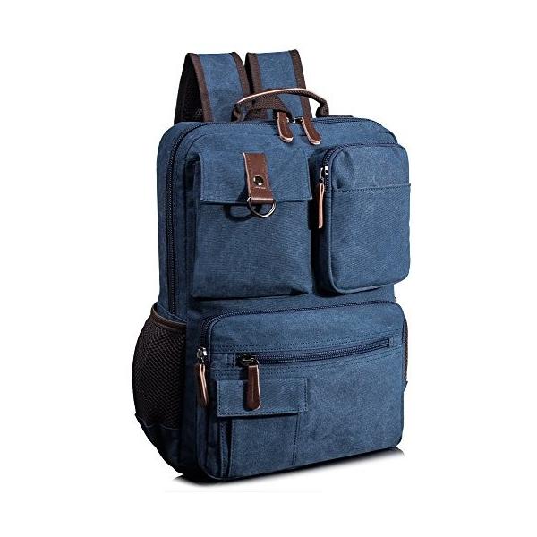 【商品名】リーパー Leaper Vintage Cool Canvas Laptop Backpack Rucksack for College School Travel Daypack Sho【カテゴリー】パソコン・周辺機器:PCアク...