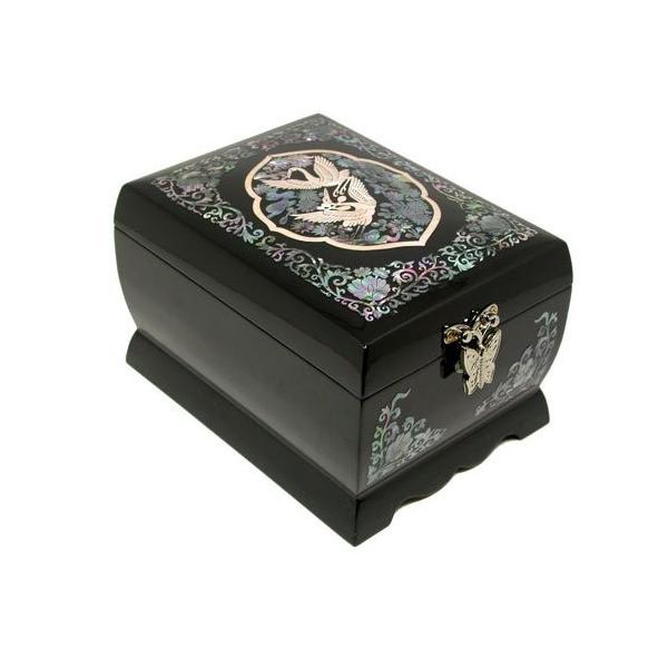 【商品名】アンティークアライブジュエリーボックス Antique Alive Jewelry Box Mother of Pearl Asian Lacquer Woo【カテゴリー】ホビー:コイン・切手・ホビー収納