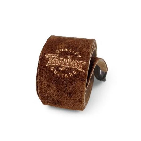 【商品名】 Taylor (テイラー)Guitars Chocolate スエード Logo ギターストラップ 【カテゴリー】楽器:ギター