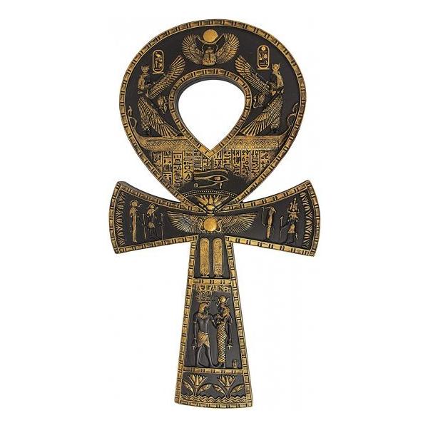 【商品名】Design Toscano Ancient Ankh Egyptian Decor Wall Sculpture Plaque, 16 Inch, Polyresin, Black and Go 【カテゴリー】 ホーム・キッチン...
