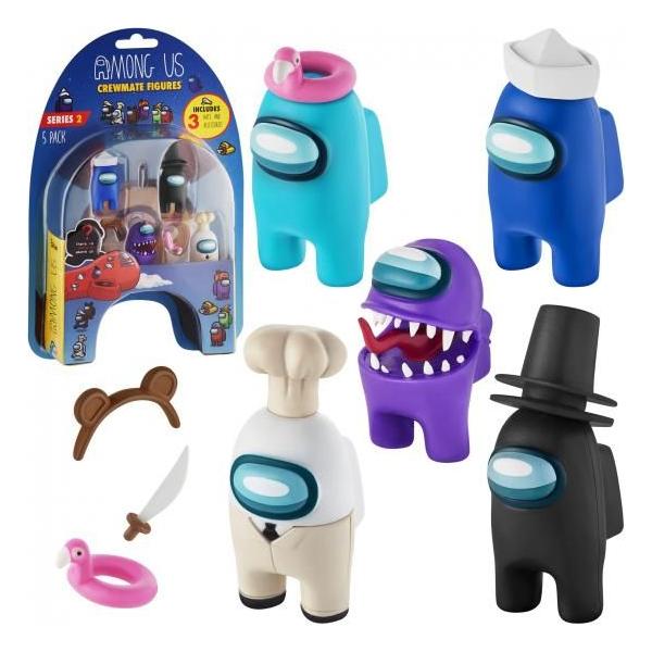【商品名】 P.M.I. Among Us クルーメイトフィギュア | 1パックに16個のコレクターグッズから5つのAmong Usおもちゃ | Among Us Merch Incl.The Peeled and The Clogged ...