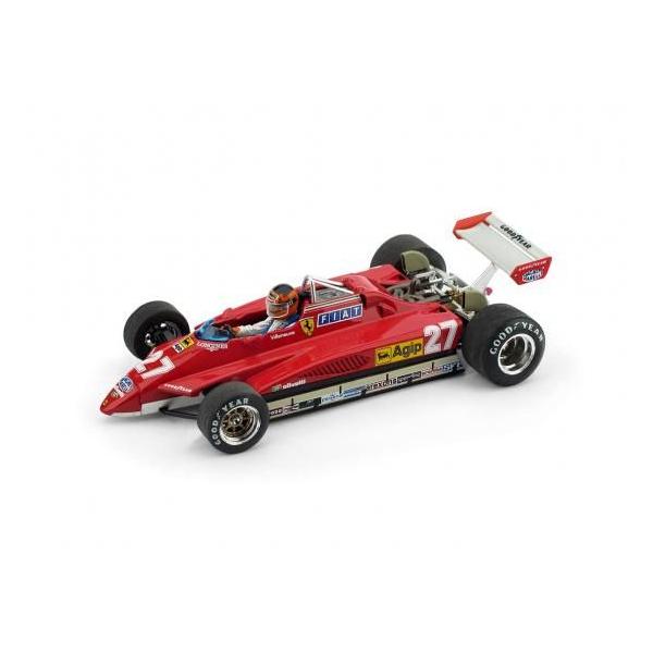 【商品名】 ブルム 1/43 フェラーリ F1 126C2 ジル ヴィルヌーブ フィギア付き 1982 サンマリノGP BRUMM FERRARI GILLES VILLENEUVE 【カテゴリー】 ホビー : ミニカー・ダイキャストカー