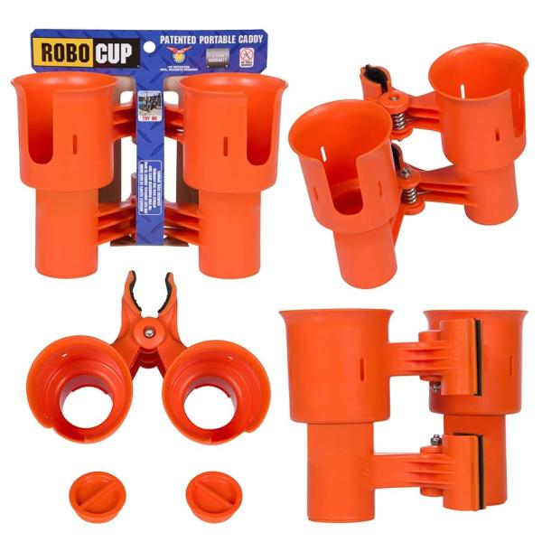 「商品情報」ROBO CUP/ロボカップROBCP　ポータブルドリンクホルダー◆重さ：約400ｇ◆サイズ：カップの直径約9ｃｍ、カップの高さ約16ｃｍ★弊店スタッフ浅野愛用中！すごい便利です！洗濯バサミの要領でシートポストなどにはさむだけ！...