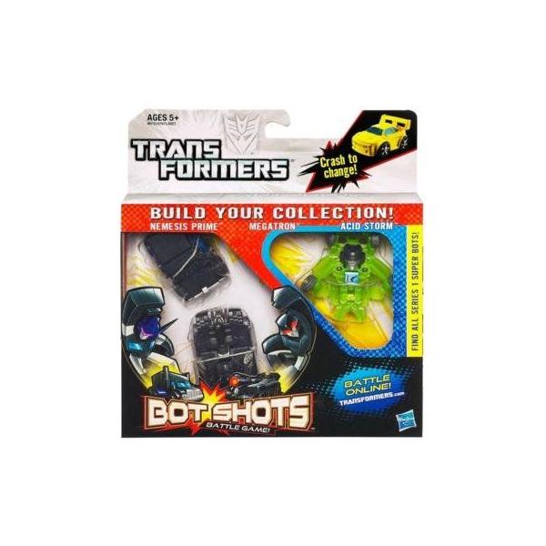 【商品名】トランスフォーマー ボット ショット 3パック [メガトロン + ネメシス + アシッドストーム]【カテゴリー】おもちゃ:ロボット・子供向けフィギュア