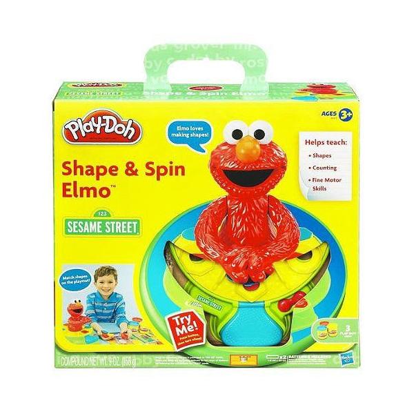 【商品名】セサミストリート プレードー　エルモ、スピン＆プレイセット/ Play-Doh Elmo Shape and Spin Playset【カテゴリー】おもちゃ:お絵かき・ねんど・シール