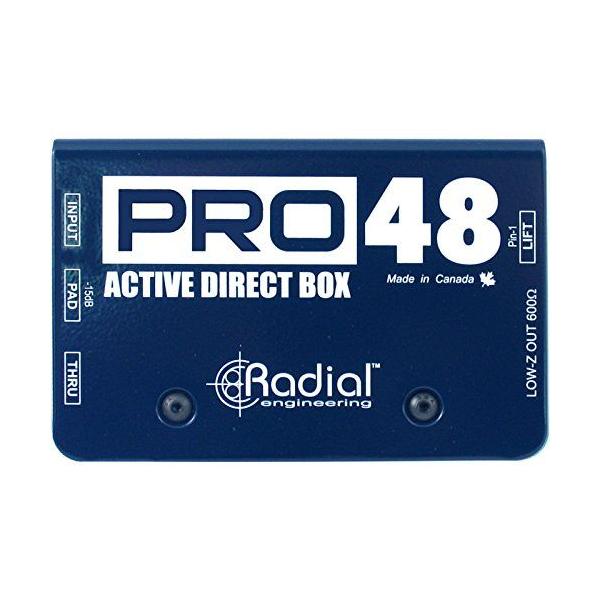 【商品名】◆RADIAL PRO48 Direct BOX アクティブ楽器用 ファントム電源駆動 ラディアル DI 【カテゴリー】楽器:プリアンプ