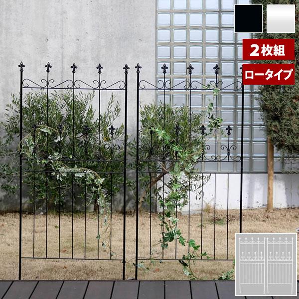 花壇 間仕切り アンティーク 重厚感 目隠し 防犯 ガーデニング グリーンカーテン 簡単設置深い森の中に建つ石造りの古城・・・そんな雰囲気をただよわせる、繊細で風雅なデザインのアイアンフェンスです。お庭を華やかにしたり、ハンギングを楽しんだ...