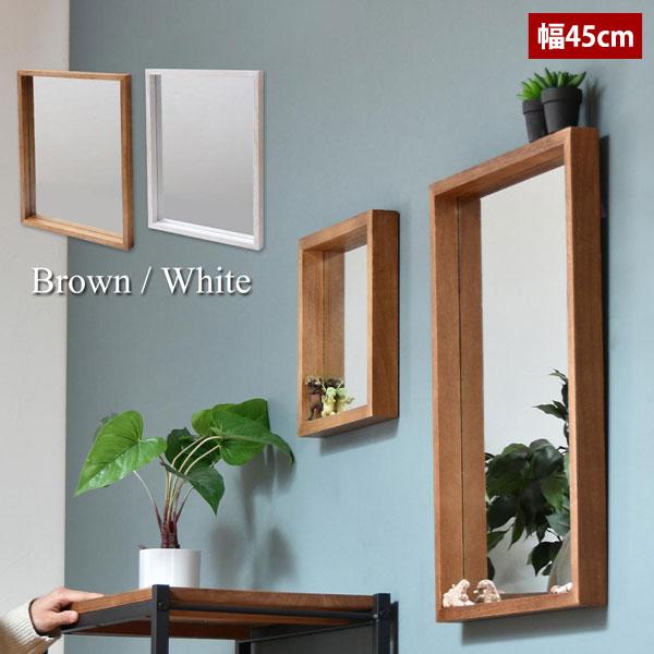 ヴィンテージ アンティーク調 角型 木製 ウォールミラー インテリア天然木の桐材を使用した、それぞれに個性があるZAGAシリーズのボックスミラー。天然木のフレームは凹凸のある表面に仕上げることで木目や素材の色の個性をそのまま活かしたアンティ...