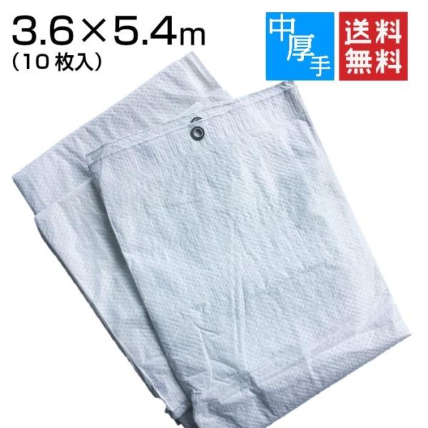 ●材　質：ポリエチレン●規　格：約 3.6×5.4 ｍ　　　　（最終完成寸法：約 3.45×5.3 ｍ)●厚　さ：約 0.16 ｍｍ●ハトメ数：20●ピッチ：約 0.86●入り数：10枚※沖縄・離島は運賃別途かかります。