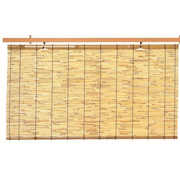 「天津葭京すだれ」は、茶室や和空間に欠かせない伝統的なすだれです。葭（ヨシ）の自然な風合いを活かし、均整の取れた編み込みで仕上げられています。遮光性と通気性を兼ね備え、夏の涼感を演出しながら、やわらかな光と影の美を楽しめます。茶席の演出や季...