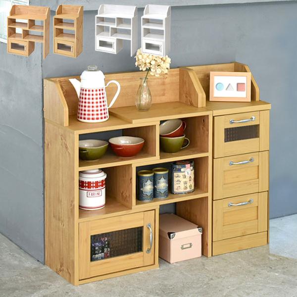 ※お客様組み立てとなります。■サイズ全体：W40〜65 x D31.5 x H80cm■材質本体：プリント紙化粧合板天板：合成樹脂化粧パーティクルボード(塩化ビニル樹脂)■送料関東〜九州：送料無料東北：480円北海道：980円沖縄・離島：別...