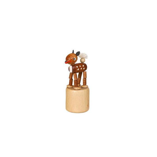 モチーフ　　バンビ工房　　　　ジャン・ステファニ原産国　　　ドイツ/ザイフェン素材　　　　木サイズ　　　約7.5ｃｍ1935年にクルト・ステファニーによって始められ、現在3代目になるジャン・ステファニ工房。誰もが知っているあの有名なくねくね...