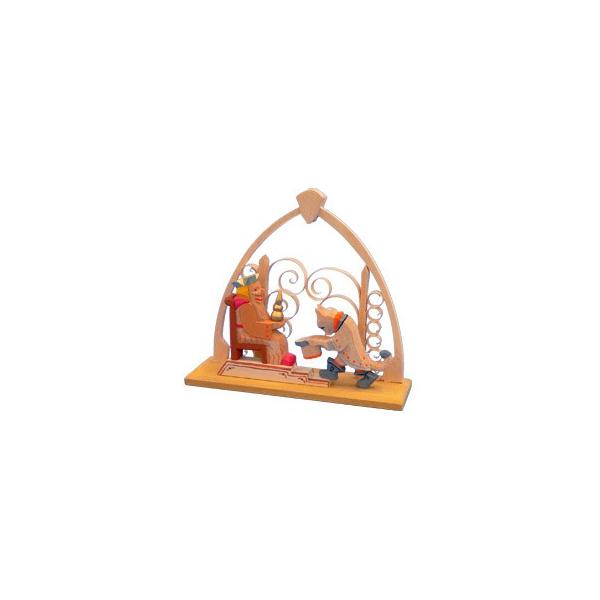 グリム童話“ながぐつをはいたネコ”より高さ　約5cm材質　　木製作者　　エミール・ヘルビッヒ原産国　ドイツ/グルンハイニッヒェンドイツ御取り寄せの為、お届けまで約6週間頂きます。