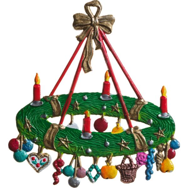 サイズ　8x8.5 cm原産国　ドイツ/ディーセン製造　　ウィルヘルム・シュヴァイツァー工房原材料　錫完全な手描き作品の為、掲載写真とお届け作品の色パターンが違う場合がございます。