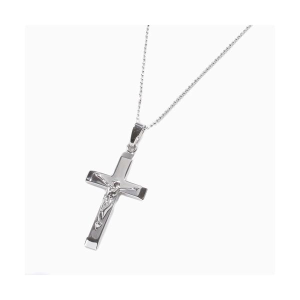 キリストの付いたクロスペンダント。クリスチャンの方はもちろん、そうでなくても魔除けや守り神としても人気のペンダントです。どんな服装にも合わせやすく、カジュアルはもちろん、オフィススタイルやフォーマルなスタイルに合わせて頂いてもユニークで素敵...