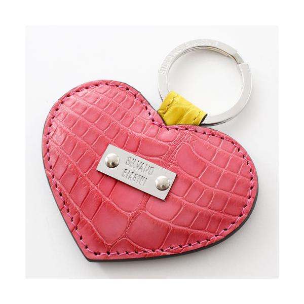 ◆SILVANO BIAGINI◆ピンク、ブラック、イエローのかわいいハートのキーホルダー！