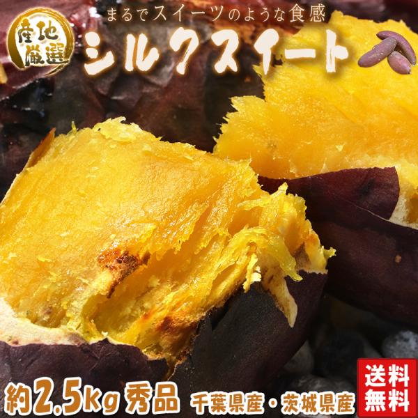 【発売日：2025年10月30日】◆甘み溢れるしっとり系の薩摩芋！「シルクスイート」　シルクスイートは絹甘芋と呼ばれることもある新しい品種のさつまいもであり、繊維質の少ないなめらかな触感と、豊かな甘みを持つ人気の薩摩芋です。　安納芋や紅はる...
