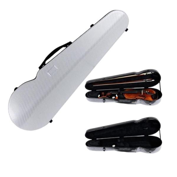 ◆高耐久性：バイオリンケースは通常、高品質のカーボンファイバー素材で作られており、優れた耐久性と長寿命を提供します。 傷、衝撃、湿気などの外的要因からバイオリンを効果的に保護し、バイオリンが常に無傷であるようにします。◆大きな収納スペース：...