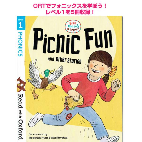 イギリスの小学校の約80%以上で教科書として採用されている「Oxford reading tree」ことORTのStage1から、人気の5冊を集めた新版のORTです。子供たちが好きそうなオチのある楽しいストーリーと、読む前・読んだ後の注意点...