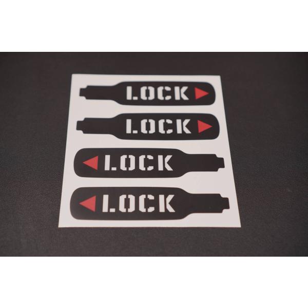 ダイハツ ハイゼットトラックの荷台ゲートロックノブ用のデカールKITです。1台分（4枚）がセットになっています。適合車種　2021年12月20日以降のダイハツ ハイゼット トラック スタンダードサイズ・ジャンボサイズ専用に型取りしていますの...