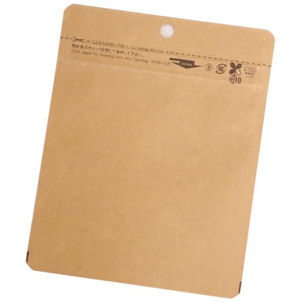 チャック付平袋クラフトタイプです。 クラフト紙が自然な風合いを表現するため内容物を引き立たせます。高い防湿性・ガスバリア性・脱酸素剤使用可・遮光性に優れています。そのためお茶や紅茶、コーヒーなどの農産加工品やチョコやクッキーなどの菓子類に安...