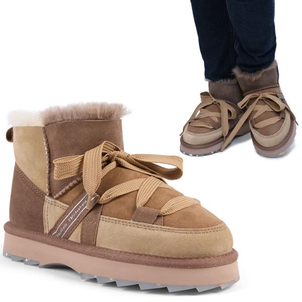 wintersale25ボリューミーな厚底アウトソールのBLURREDに個性的なパッチワークのアイテムが登場。ムートン(シープスキン)は、吸湿・放湿に優れているため、寒い日は温かく包み込み、暖かい日は汗などの水分を吸湿し、外に逃がす効果があ...