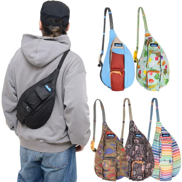 KAVU カブー ミニスリングバッグは、定番人気のワンショルダースタイルのロープバッグをもとにミニサイズになった商品です。 表面素材は耐久性と耐水性に優れた600デニールのポリエステル生地を採用しています。また、ショルダーストラップにはKA...