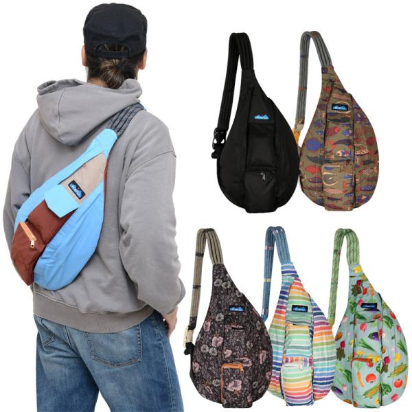 KAVU カブー スリングバッグは、定番人気のワンショルダースタイルのロープバッグをもとにした商品です。 表面素材は耐久性と耐水性に優れた600デニールのポリエステル生地を採用しています。また、ショルダーストラップにはKAVUらしいデザイン...