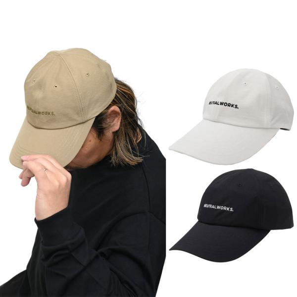 【ネコポス(メール便)1点まで可能】マットな質感の布帛素材を使用した、長めのつばが特徴のキャップ。ポリウレタンを使わない、ポリエステルのメカニカルストレッチ生地を使用。額が当たるスベリ部分には、抗菌防臭する機能素材を使用し、アクティブなシー...