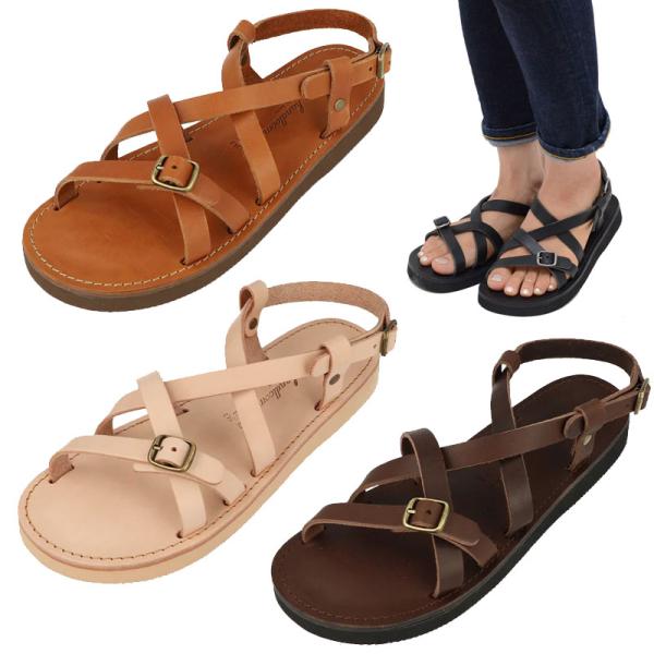 オーガニックハンドルーム定番のクロスストラップサンダル。複数のストラップで足を覆いフィット感のある履き心地。一般的なオイルレザーよりも多くのオイルを加えている「プルアップレザー」を使用。原皮を調達し、加工や仕上を日本で行っている、こだわりの...