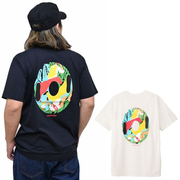 【ネコポス(メール便)1点まで可能】「製品から製品へのリサイクル」がコンセプトである、循環型アップサイクルプロジェクト「EXPLORE SOURCE」を採用したショートスリーブのグラフィックTシャツです。素材は、高い吸汗速乾性をもったTHE...