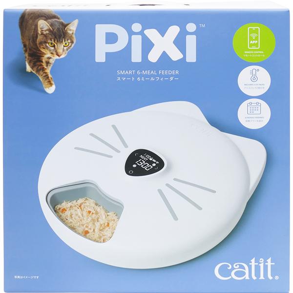 ●Pixiアプリ（無料）を使って愛猫の食事をスケジュール管理●ドライフード・ウェットフード・おやつをお好みの組み合わせと順番で最大6食まで給餌可能●トレイは1食ごとに回転します。早食いや食べ過ぎを防ぐために、分けて与えることが出来ます。●盗...