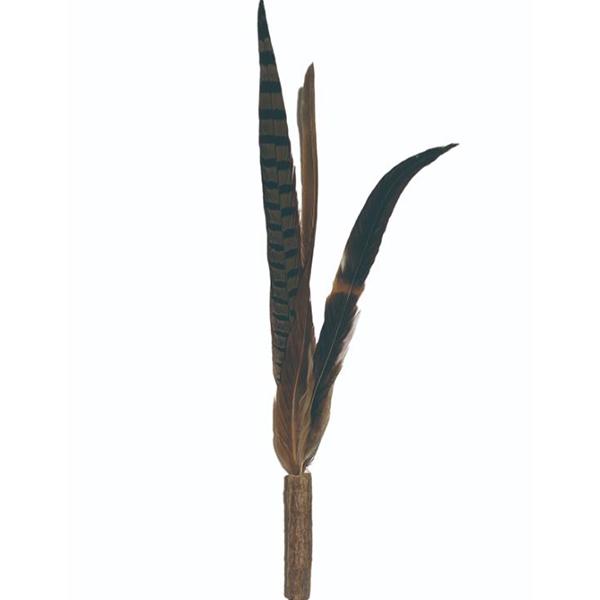 取付部分の根元に100％天然のまたたび使用。羽の部分は猫の原始的な野生の狩りを喚起することでストレスを解消できます。【材質・成分・素材など】またたび、きじの羽、鶏の羽【製造国】中国【サイズ】W2.0×D2.0×H44.0cm【メーカー名】エ...