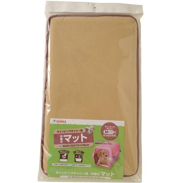 キャンピングキャリー専用のマット。中に敷くだけ簡単設置！クッションになっているので体をしっかり保護してくれます。また、滑りにくく、洗うことが出来る優れものです。Mサイズの底面にピッタリなので、ずれにくく移動中のワンちゃんもゆったりリラックス...