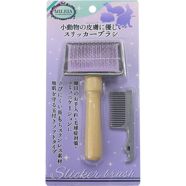 ●ムダ毛スッキリ毛球症対策●ソフト玉付きピンで小動物の地肌を守りながら、しっかりととかせます。使いやすく、手が疲れにくいハンドルタイプです。●さびにくくて長持ち。ステンレスピンを使用しております。●ブラッシングをすることで、楽しくコニュニケ...